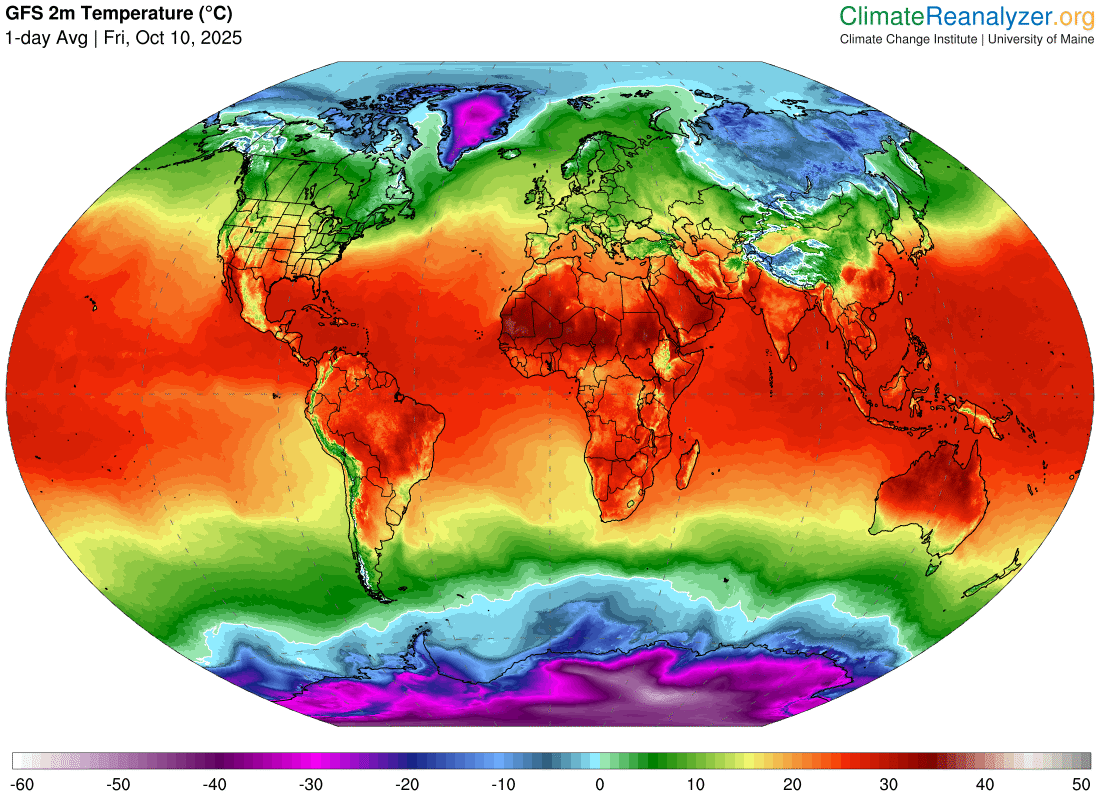 World Map Of Temperatures Kenneth B Roberts